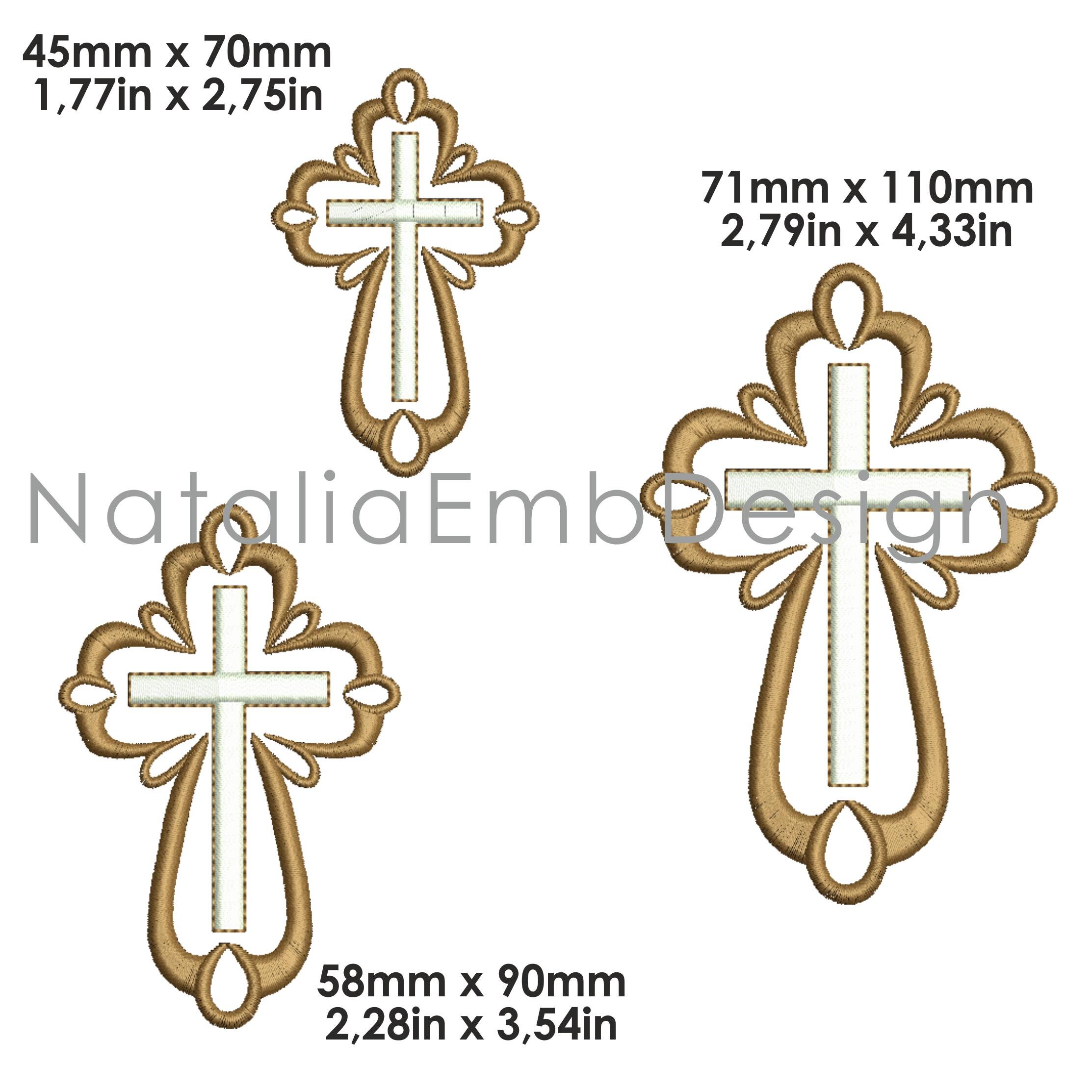 Cross Embroidery Design, Cross Machine Embroidery Design, Stickdatei ...