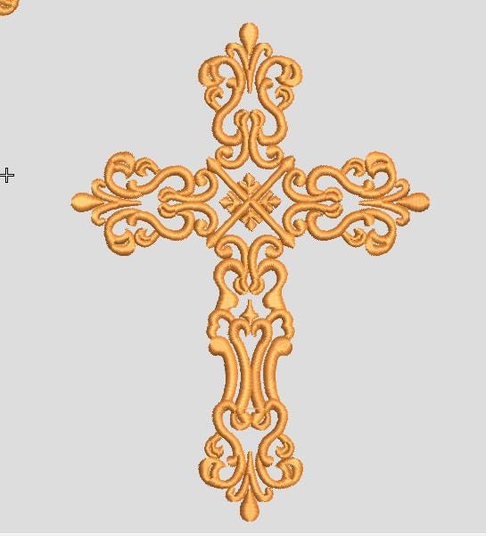 Cross Embroidery Design | Christening Embroidery Pattern | Baptism ...