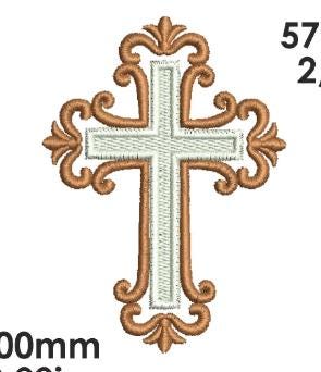 Cross Embroidery Design, Cross Machine Embroidery Design, Christening ...