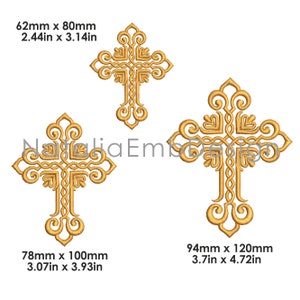 Cross Embroidery Design, Cross Machine Embroidery Design, Christening ...