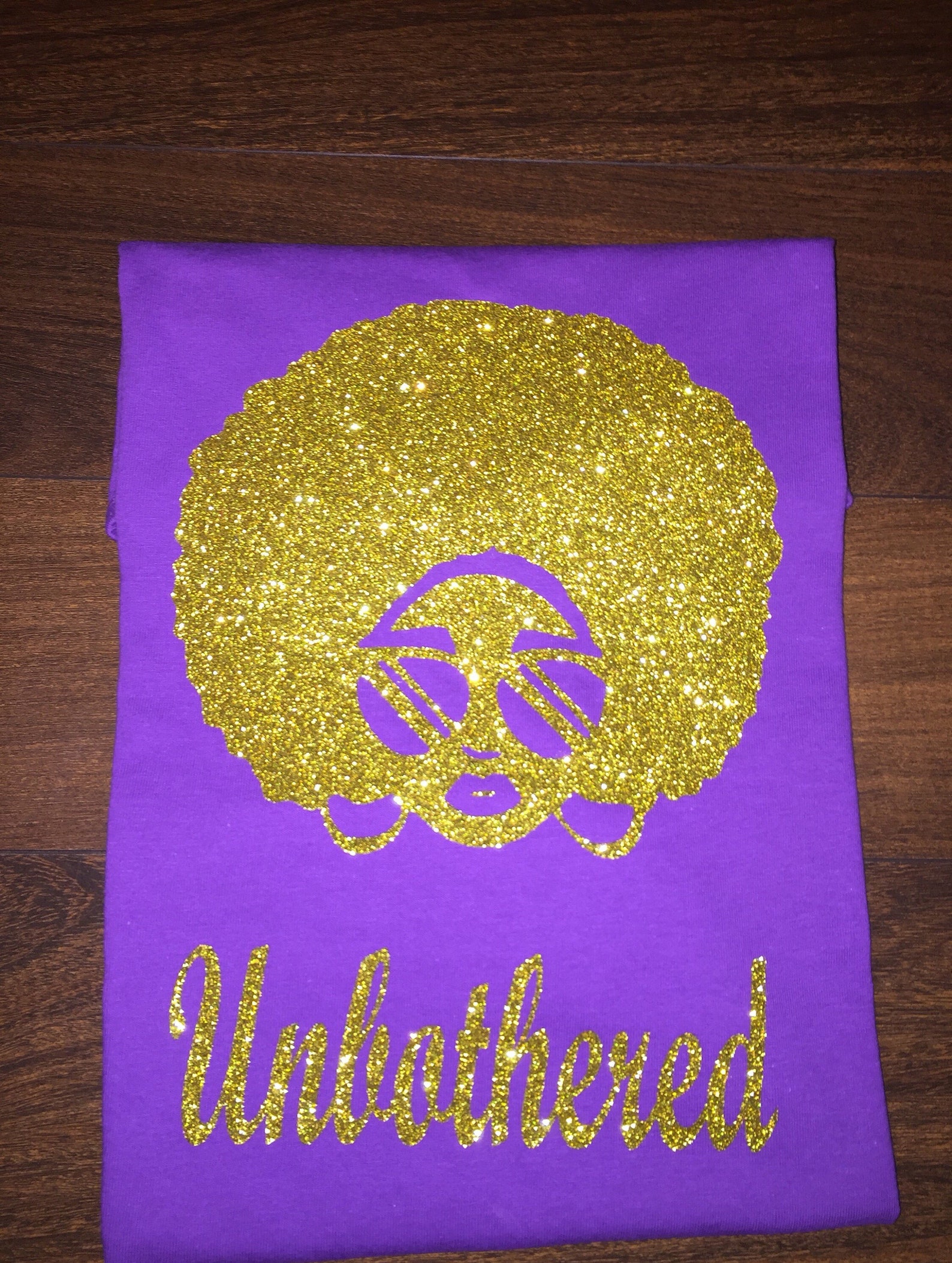 Glitter Unbothered Shirt Adult Shirt Logo Tee 70's | Etsy
