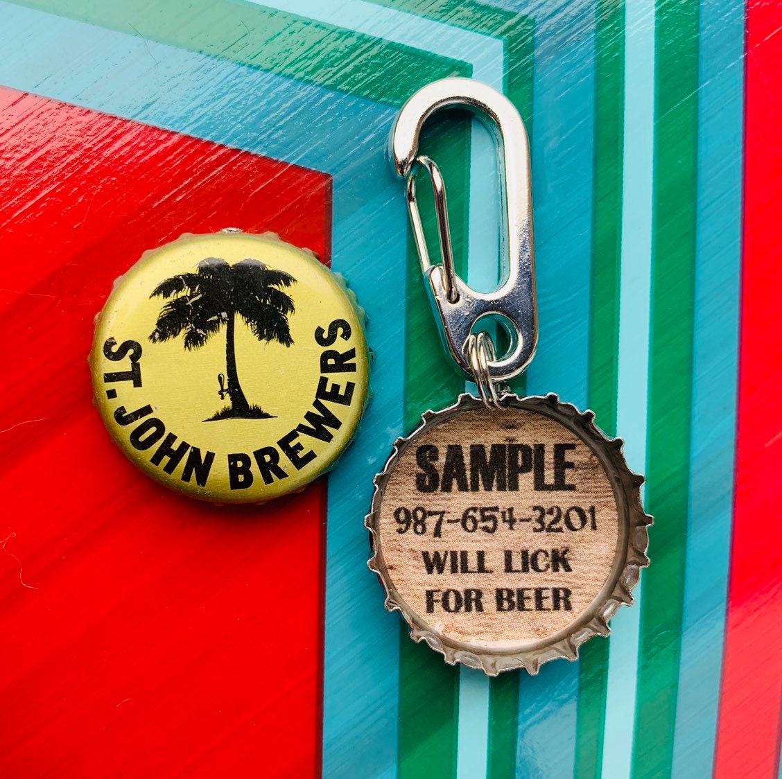 St John's Brewers Bottle Cap Dog Tag Beer Dog Tag Unique - Etsy UK