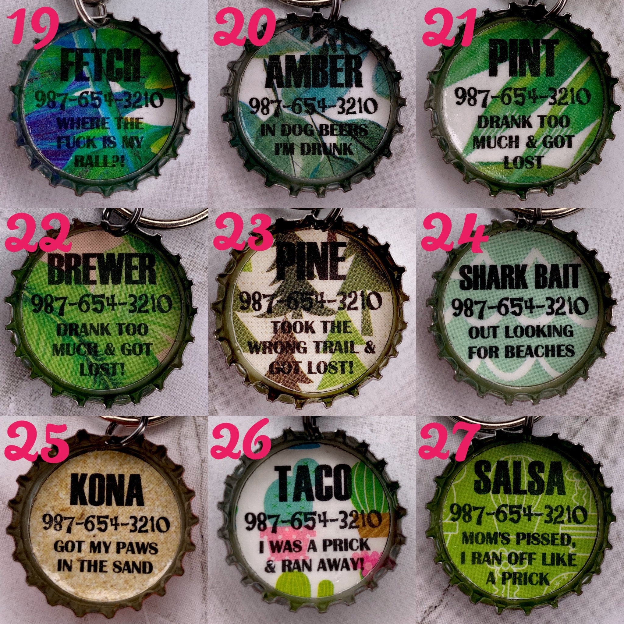 Shiner Bock Beer Bottle Cap Dog Tag Beer Dog Tag Unique Pet - Etsy