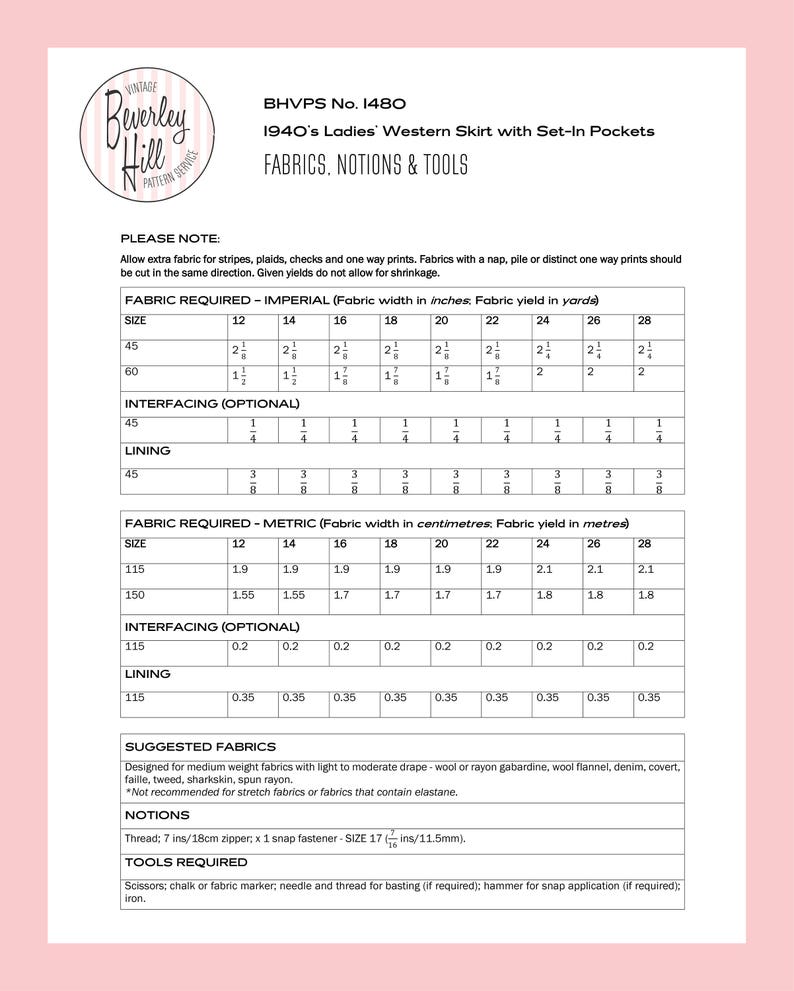 Vintage Sewing Pattern Reproduction Multiple Sizes - Etsy