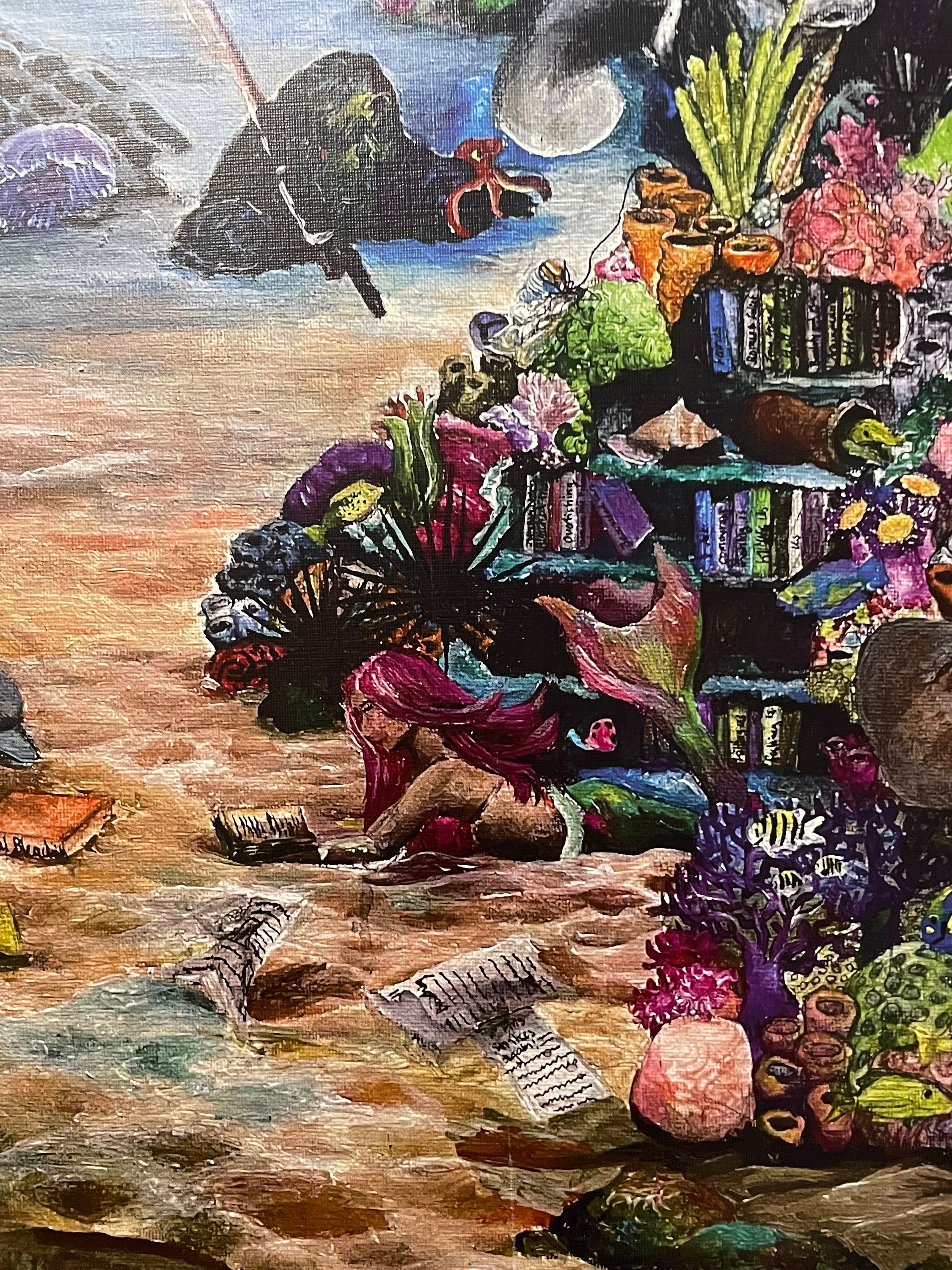 A Mermaids Library: Prints, Ocean Art, Environmental Art, Florida ...