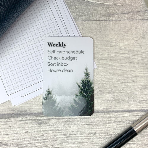 Custom Text Task Card Blossom Personalised Card for Your - Etsy