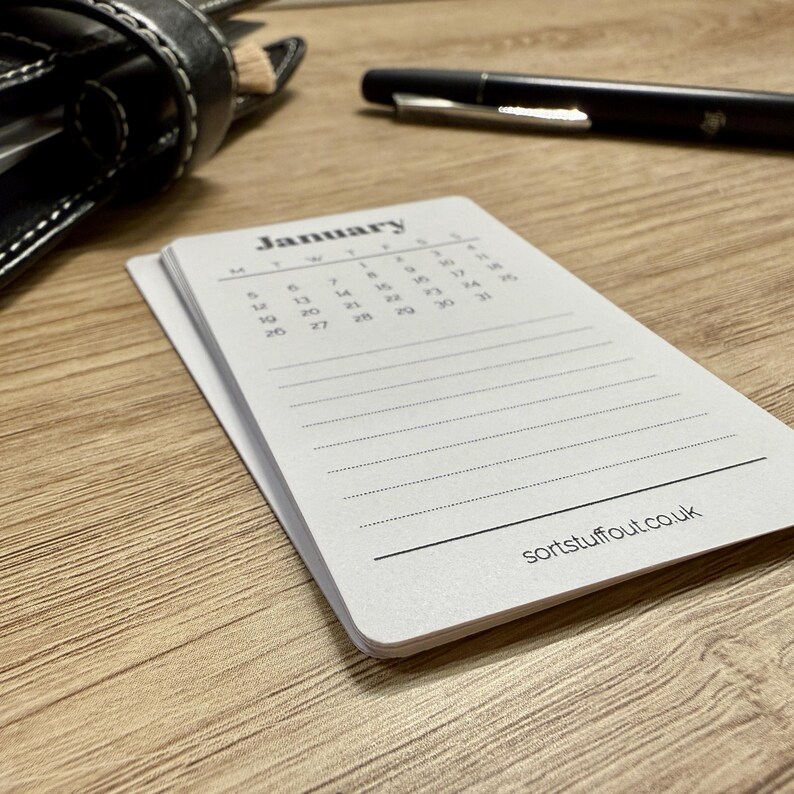 PRINTABLE 2026 Calendar Date Cards - Functional Planning - Use as ...