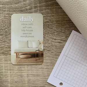 Custom Text Task Card - Neutral Sofa - Personalised Task Card for Your ...