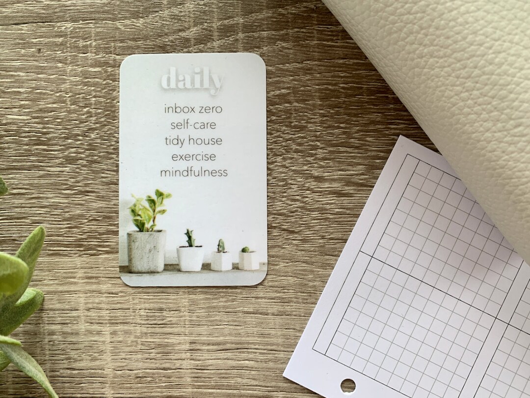 Custom Text Task Card - Row of Plants - Personalised Task Card for Your ...
