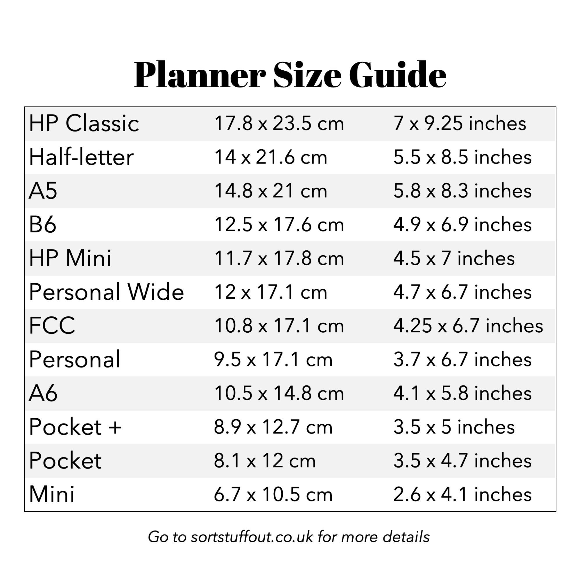 Plain Grid Half-sheet - Printed & Punched Inserts - Fits A5, B6 ...