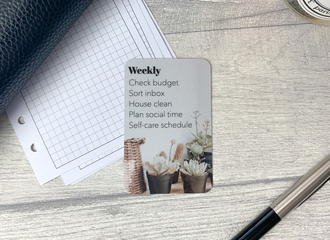 Custom Task Card - Neutral Pot Plants - Personalised Task Card for Your ...