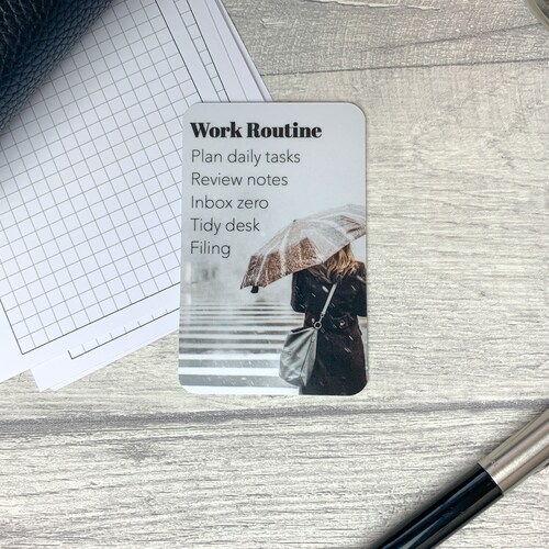 Custom Text Task Card Blossom Personalised Card for Your - Etsy