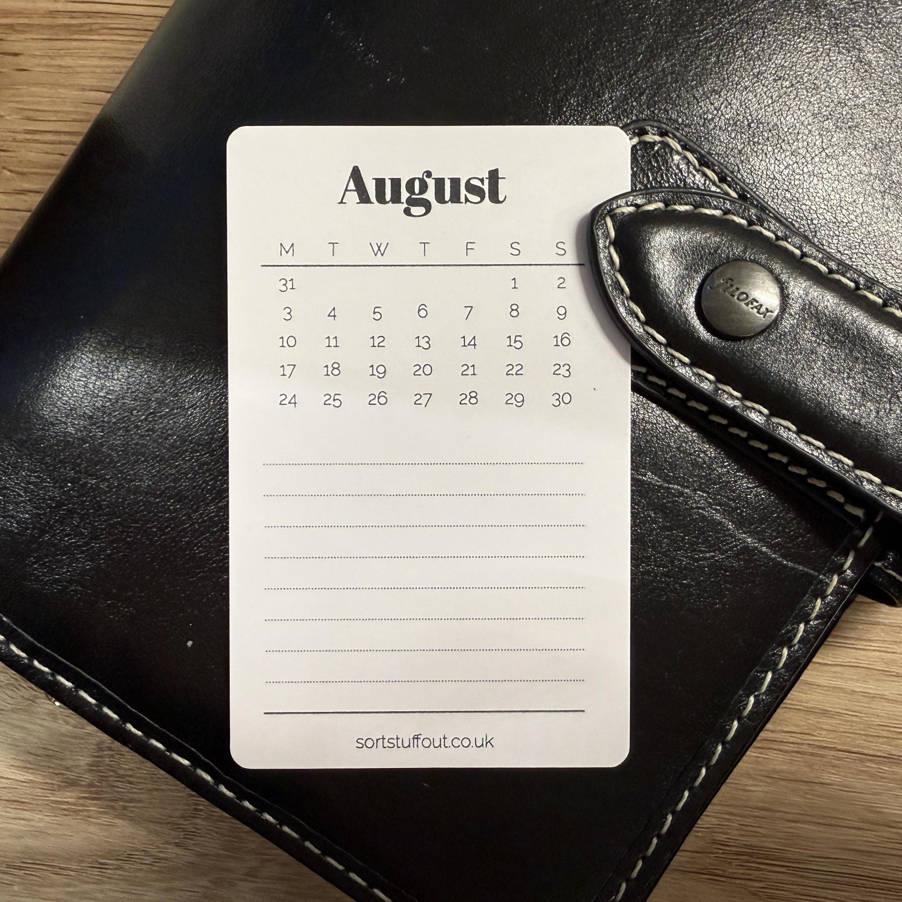PRINTABLE 2026 Calendar Date Cards - Functional Planning - Use as ...