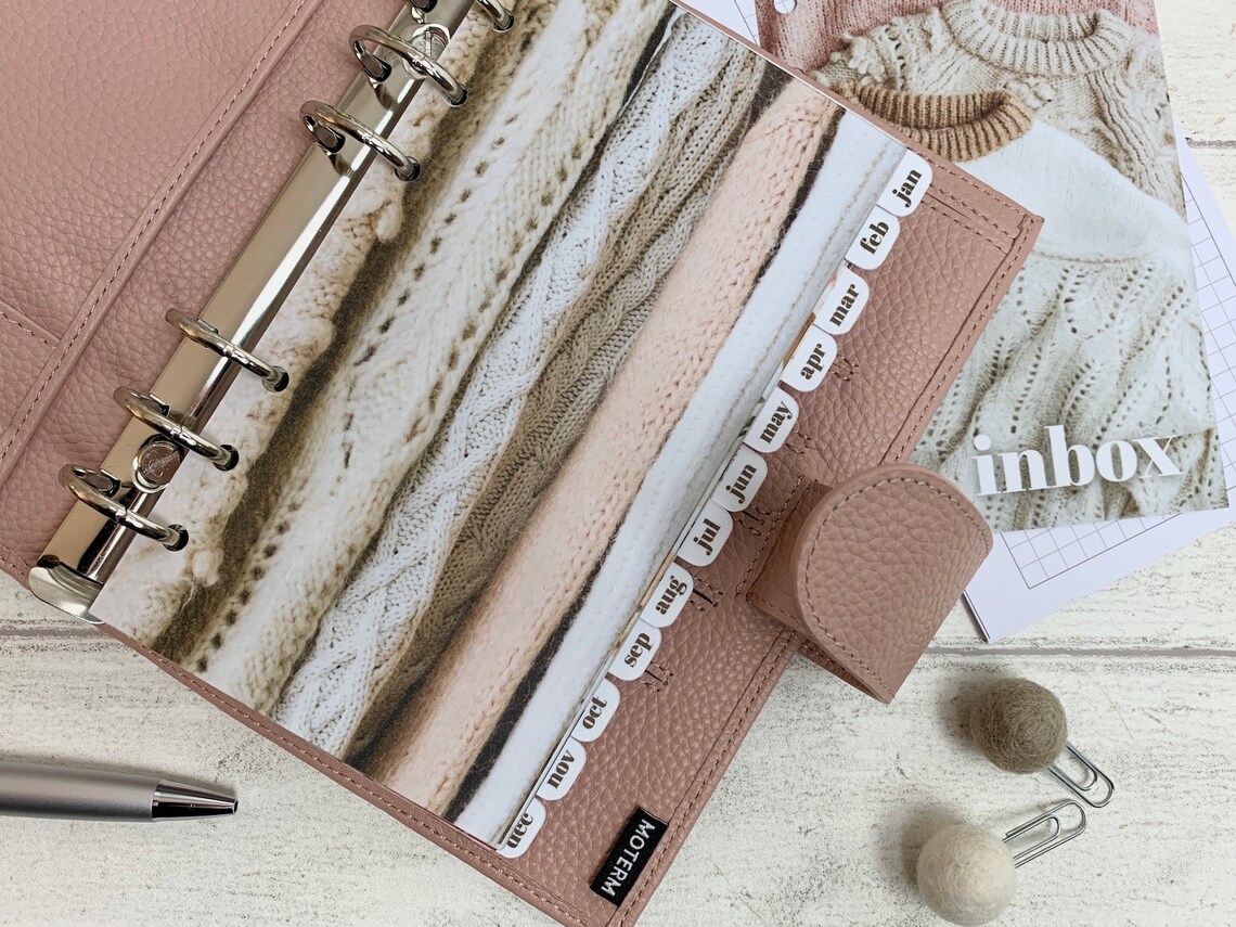 Monthly Dividers Choose Your Size Organise Your Planner | Etsy UK