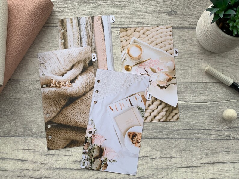 Monthly Dividers Choose Your Size Organise Your Planner - Etsy UK