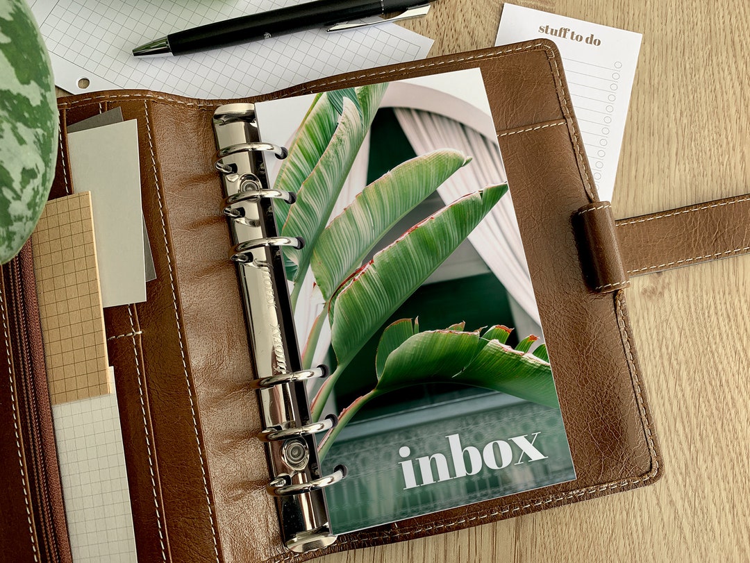 Banana Palm Inbox Dashboard Fits A5, B6, Personal Wide, Personal, A6 ...