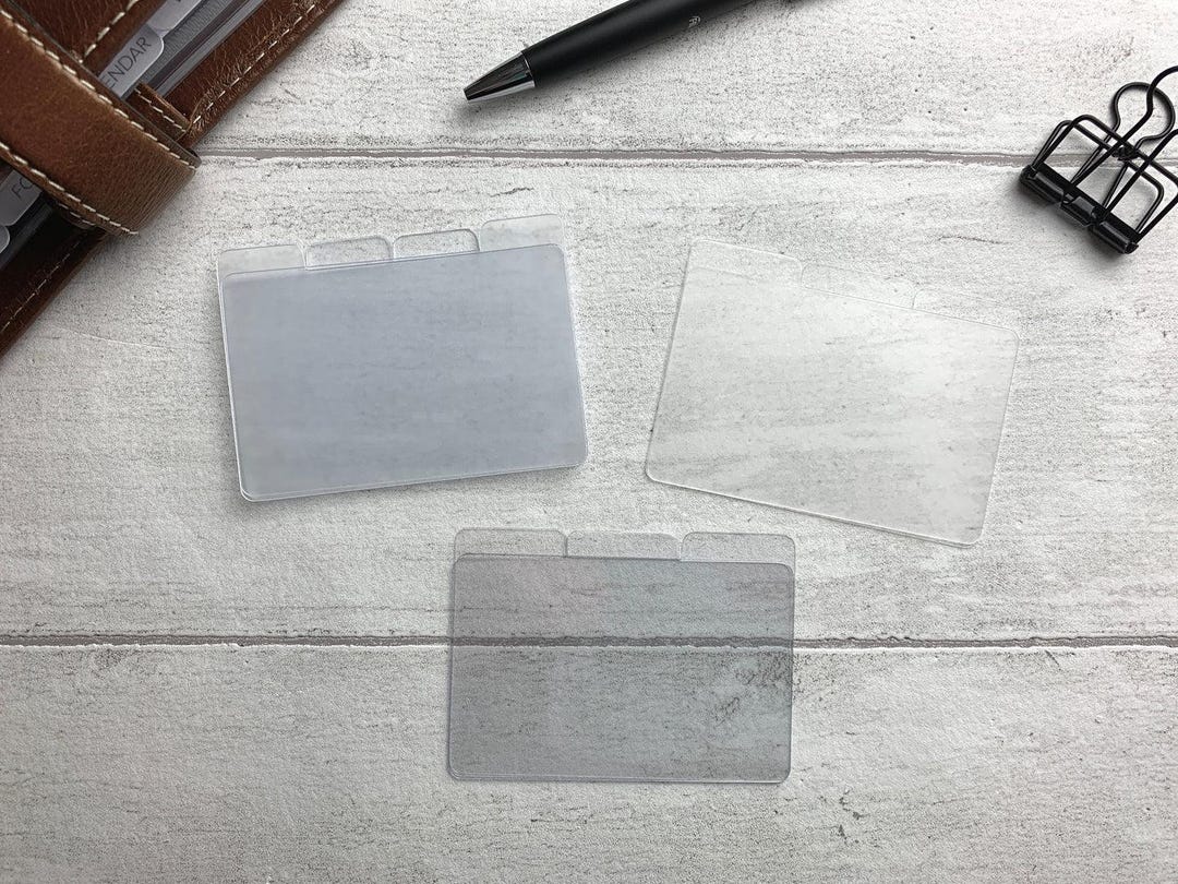 Blank Task Cards - With or Without Tabs for Your Planner - Add Your Own ...