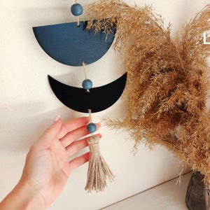 Moon Phase Boho Wall Decor, Bohemian Phases of the Moon, Boho Moon Wall ...