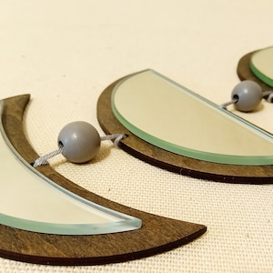 Moon Phase Mirror, Phases of the Moon Decorative Mirror, Boho Mirror ...