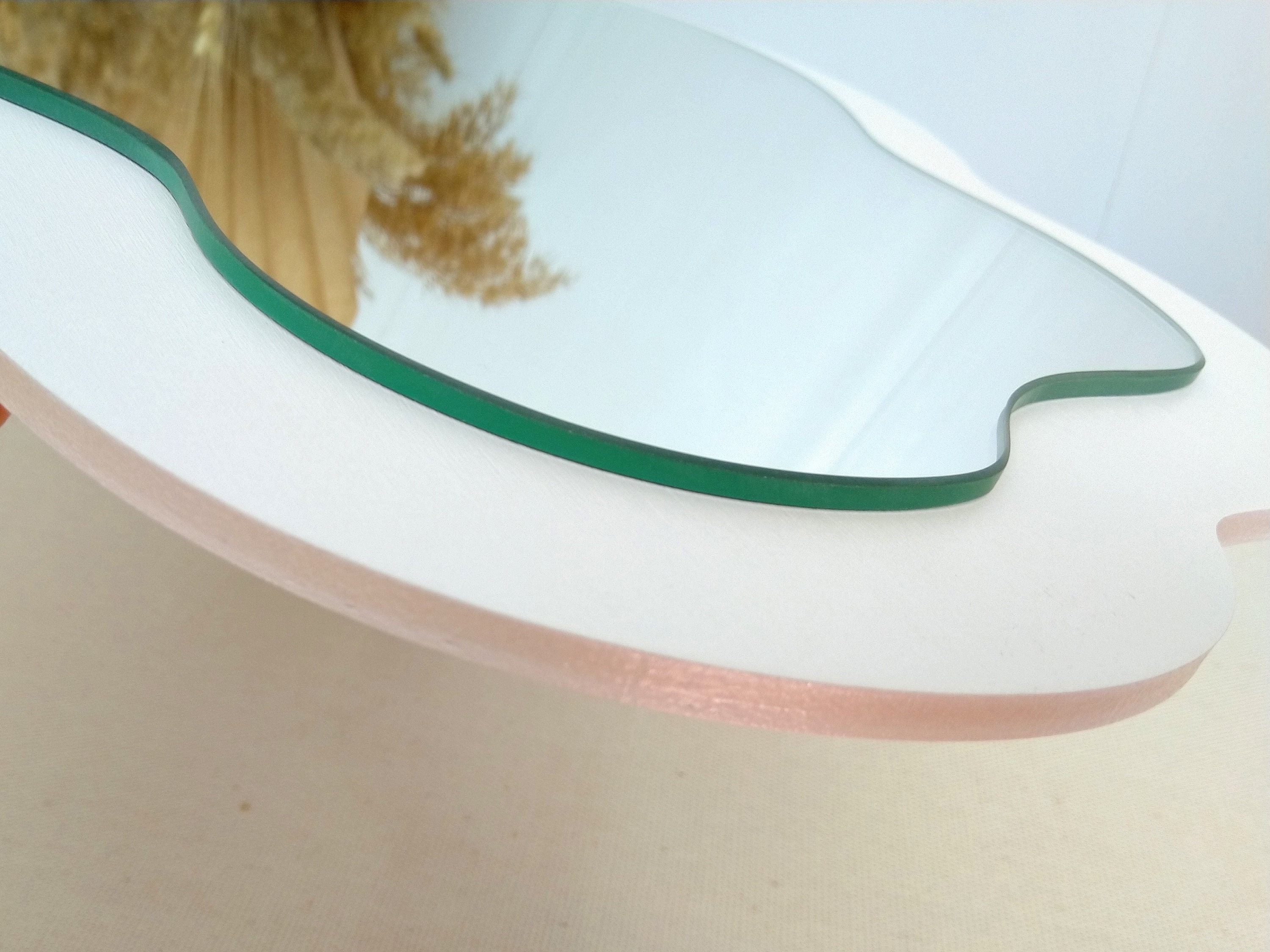 Boho Wall Decor Wiggle Cloud Mirror Squiggle Pink Mirror - Etsy