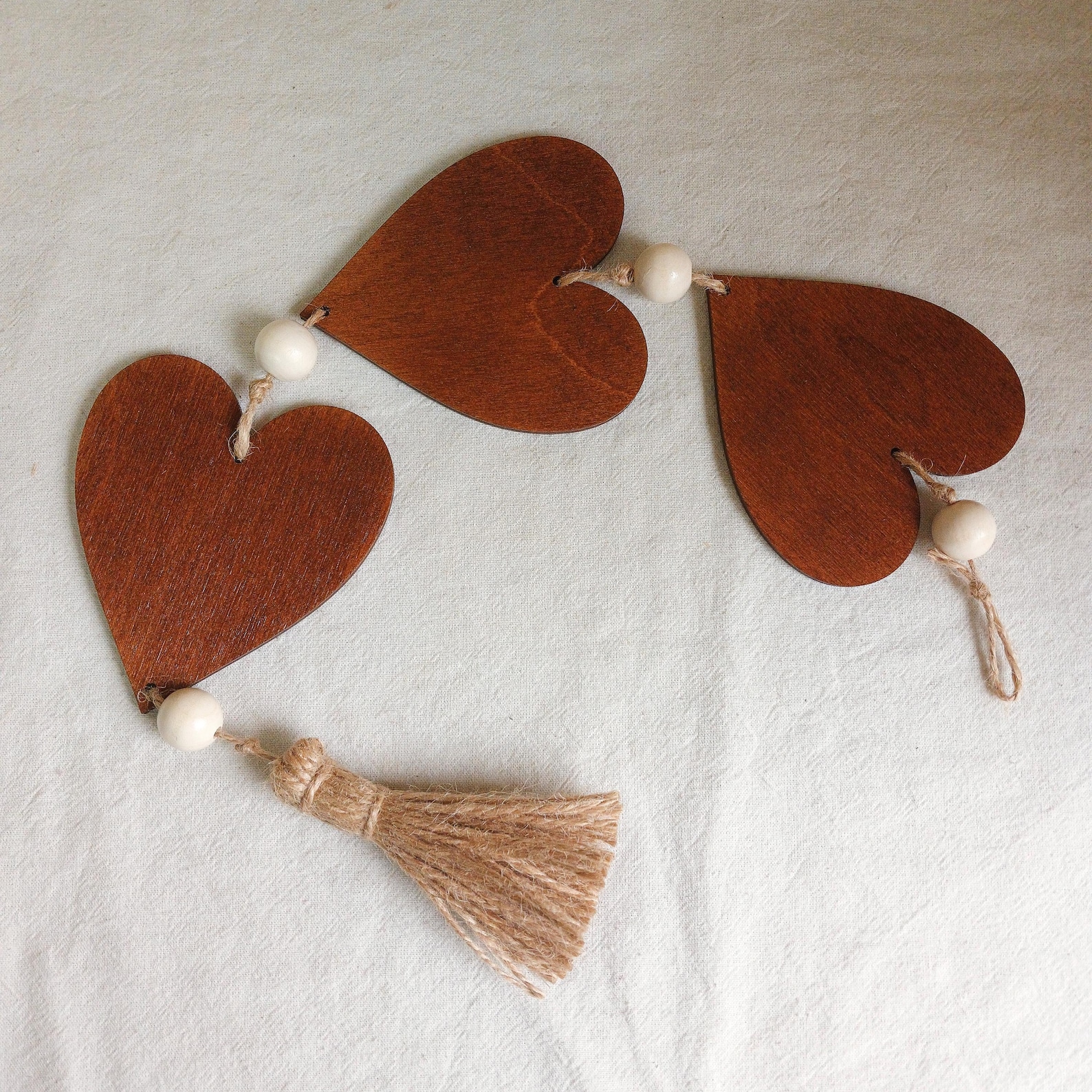 Wood Hearts, Country Farmhouse Cottage Decor, Vertical Wood Heart ...