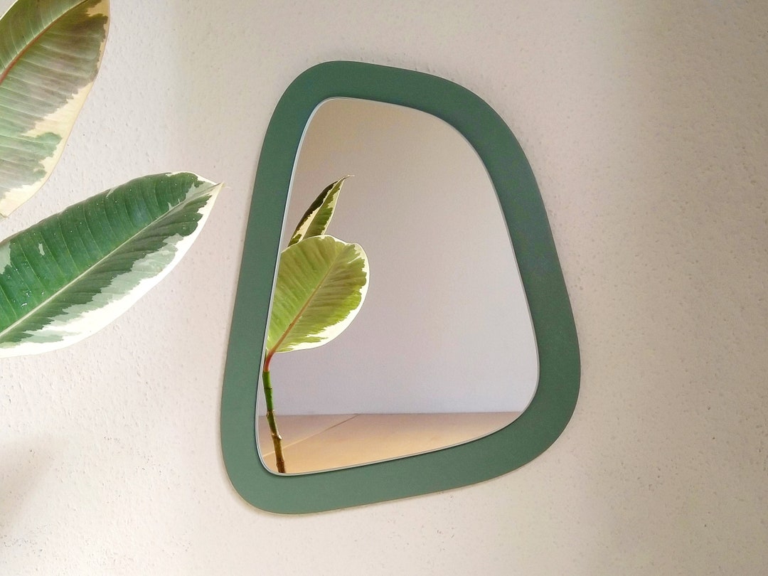 Boho Mirror Wall Decor, Sage Green Decor, Bohemian Mirror, Boho Wall ...