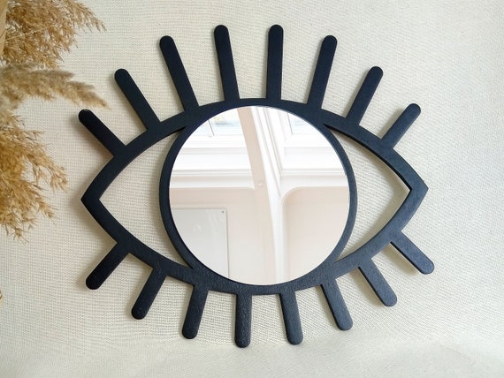 Eye Mirror Wall Decor Black Accent Mirror All Seeing Eye | Etsy