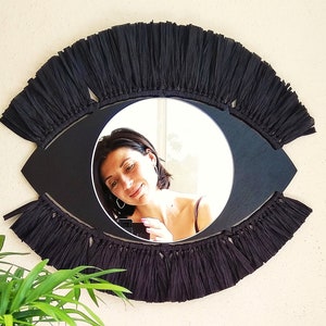 Large Decorative Mirror, Big Evil Eye Mirror, Evil Eye Home Decor With ...