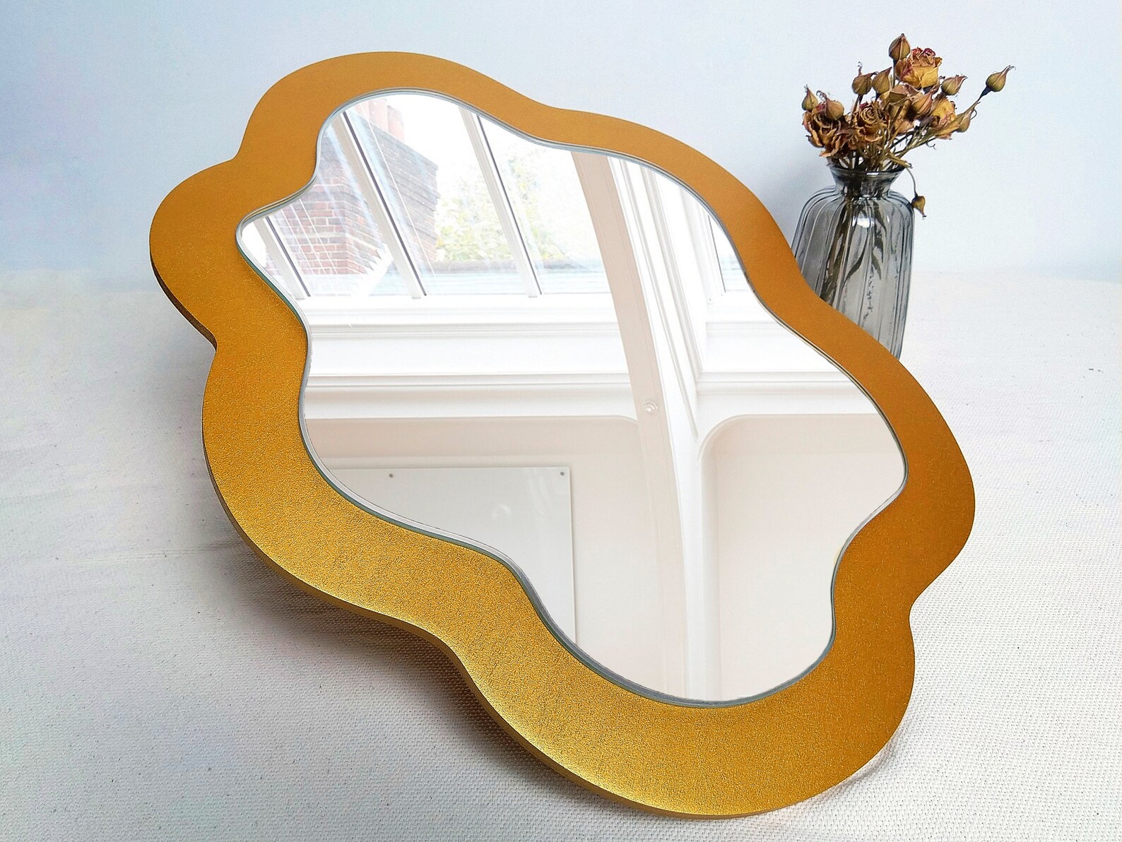 Decorative Mirror Red Mirror Handmade Mirror Accent Mirror - Etsy