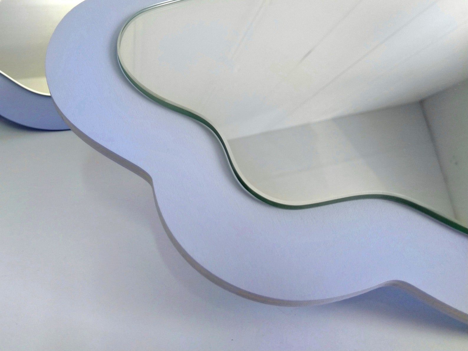 Сloud Wavy Mirror Squiggle Funky Mirror for Nursery - Etsy