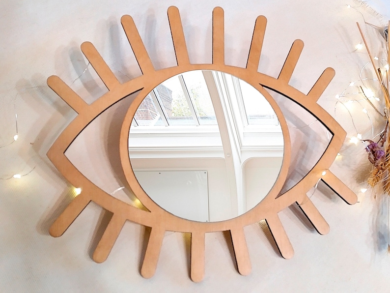 Eye Mirror Wall Decor Black Accent Mirror All Seeing Eye | Etsy