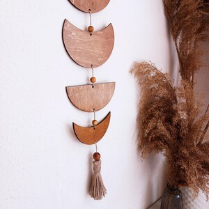 Moon Phase Boho Wall Decor, Bohemian Phases of the Moon, Boho Moon Wall ...