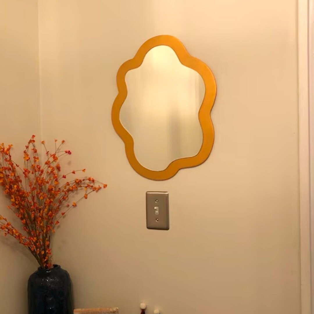 Irregular Shaped Dorm Mirror, Dorm Room Wall Decor for Girls, Aesthetic ...