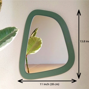 Sage Green Asymmetrical Mirror Wall Decor - Etsy