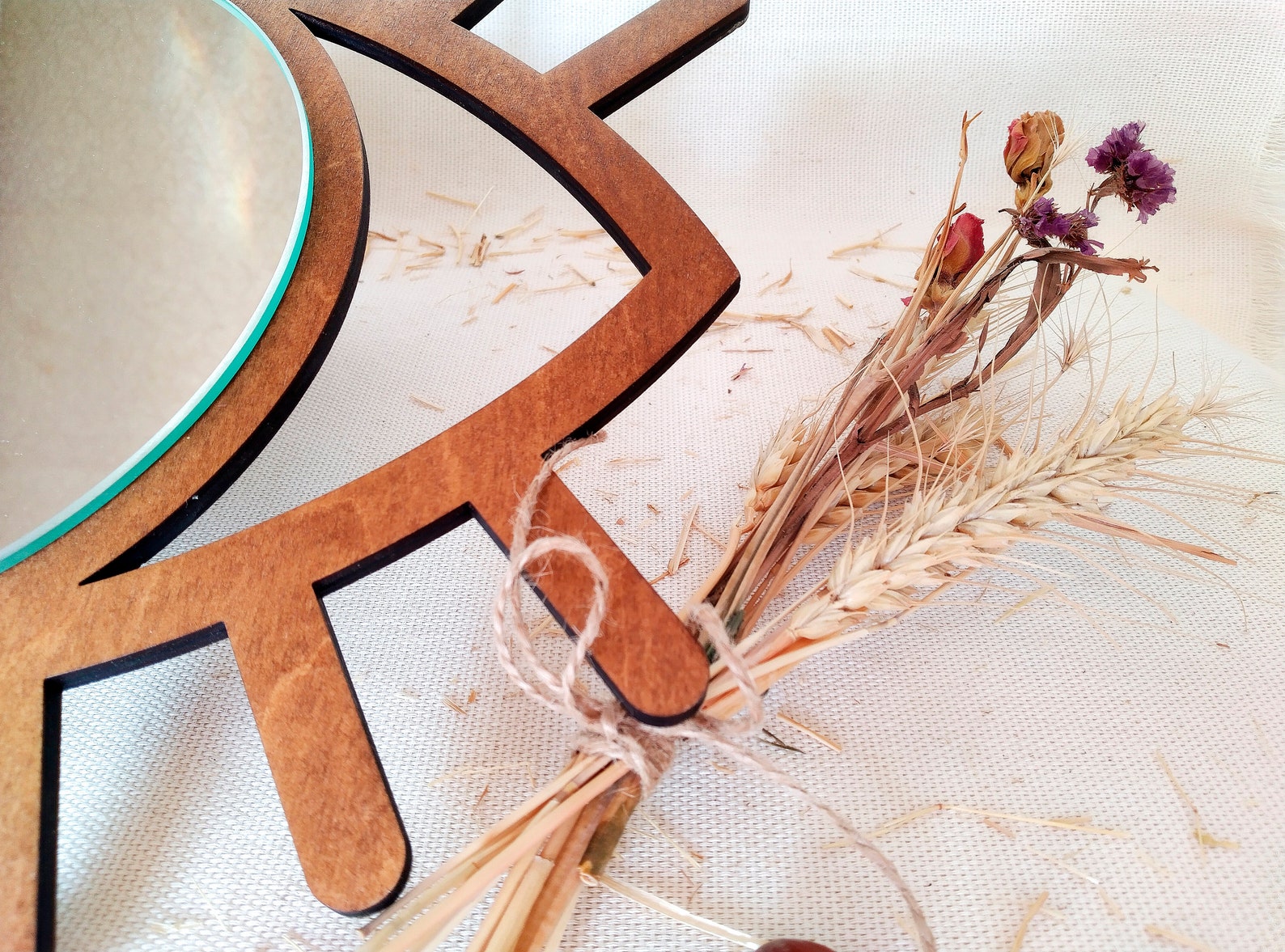 Evil Eye Wall Mirror, Wooden Evil Eye Decor, All Seeing Eye Boho Mirror ...