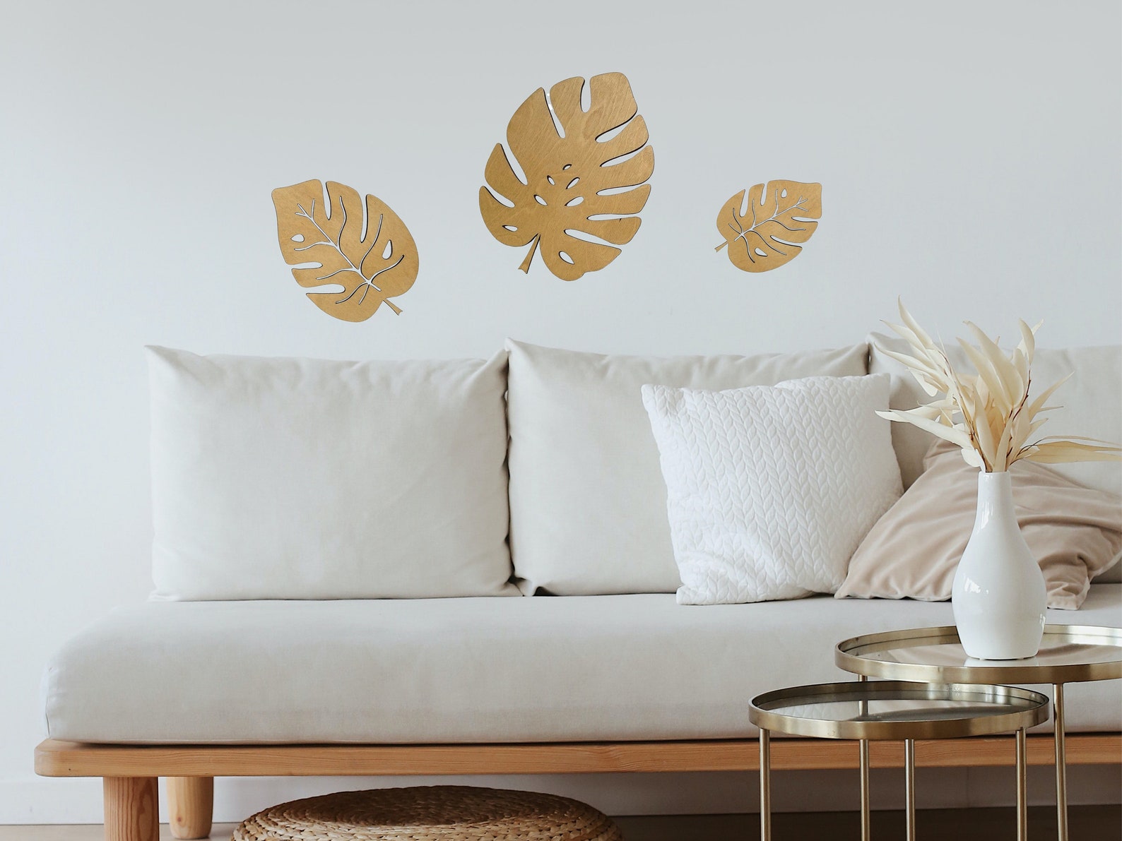 Monstera Leaf Boho Wall Decor, Leaf Wood Wall Art, Monstera Wall Art ...