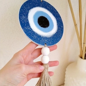 Wooden Evil Eye Wall Hanging, Evil Eye House Protection, Above Door ...
