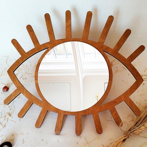 Evil Eye Hanging Mirror, Small Wall Mirror, Above Bed Boho Decor, Boho ...