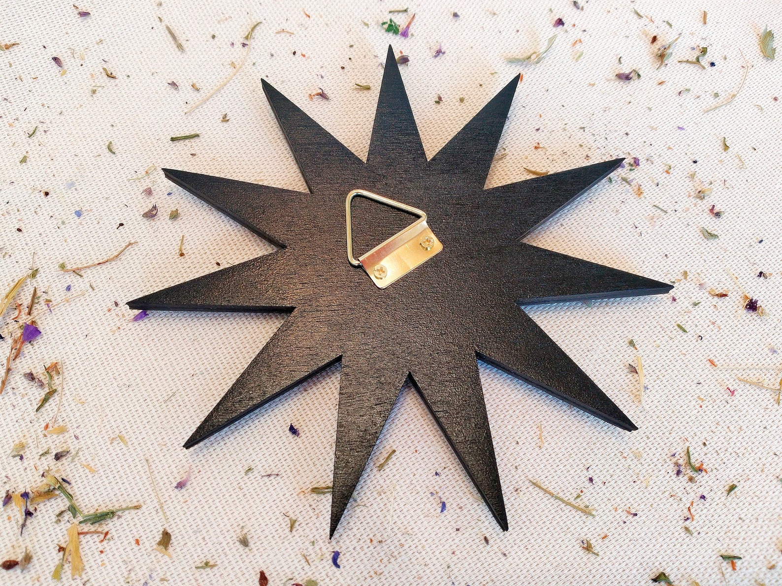 Small Decorative Mirror for Wall, Black Geometric Mirror, Sun or Star ...