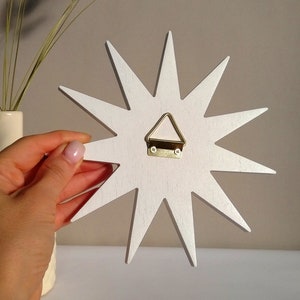 Celestial Decor Small Star Mirror Black, Little Sunburst Mirror Wall ...