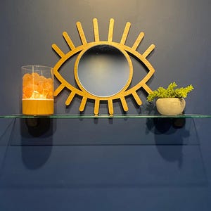 Golden Eye Mirror Wall Decor - All Seeing Eye Decoration, Protective ...