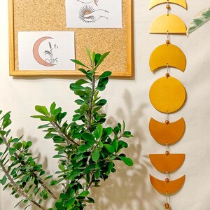 Moon Phase Boho Wall Decor, Bohemian Phases of the Moon, Boho Moon Wall ...