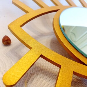 Golden Eye Mirror Wall Decor - All Seeing Eye Decoration, Protective ...