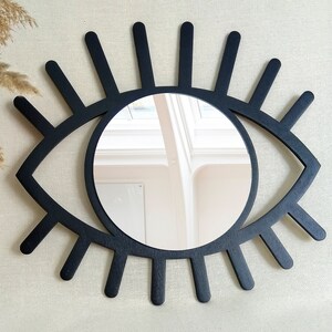 Evil Eye Hanging Mirror, Small Wall Mirror, Above Bed Boho Decor, Boho ...