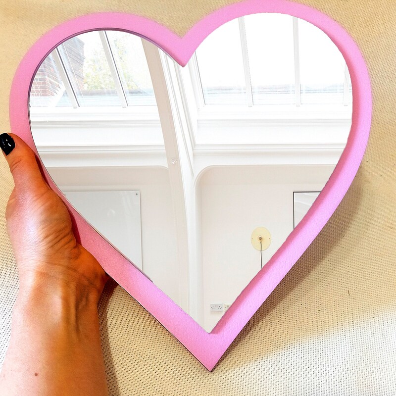 Heart Shaped Mirror - Etsy