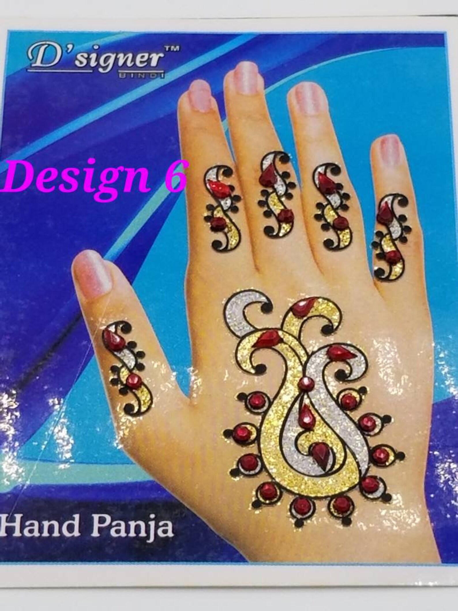 Crystals Henna Stickers/crystals Hand Stickers/wedding Henna Stickers ...