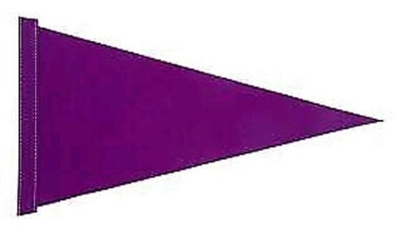 Solid 10 Purple Felt Blank Pennant Flag Assorted sizes and | Etsy