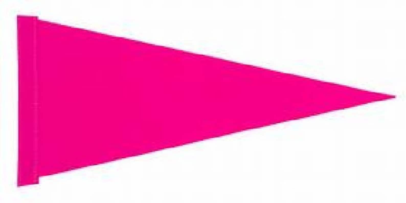 Solid 10 Hot Pink Felt Blank Pennant Flag Assorted Sizes and | Etsy