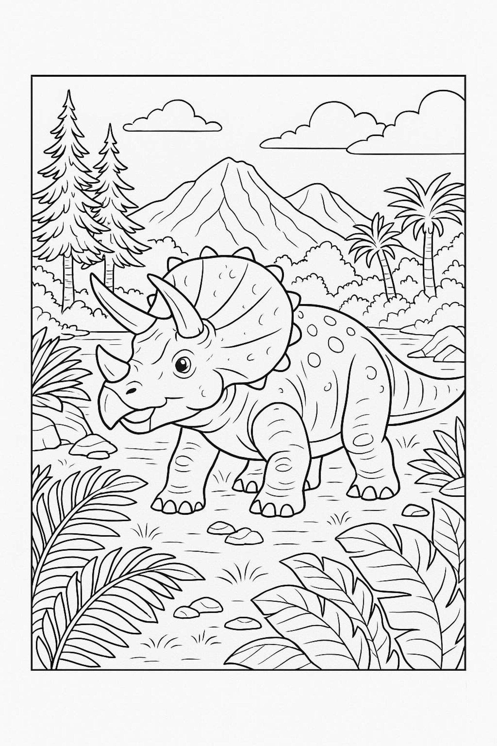 Printable Dinosaur Coloring Pages for Kids – 5 Fun Dinosaur Sheets ...