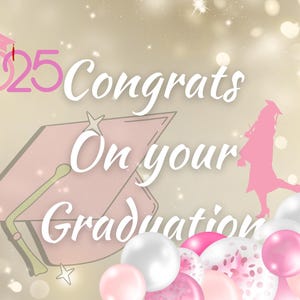 Printable Graduation Card - "congrats on Your Graduation!" | Digital ...